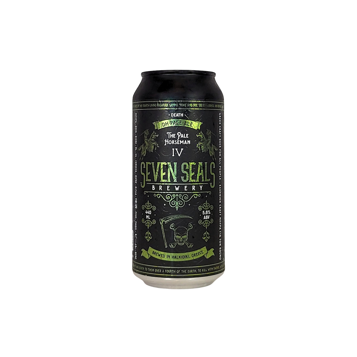 SEVEN SEALS The Pale Horseman 'DEATH' DH PALE ALE, Can, 440ml, 4-pack ...